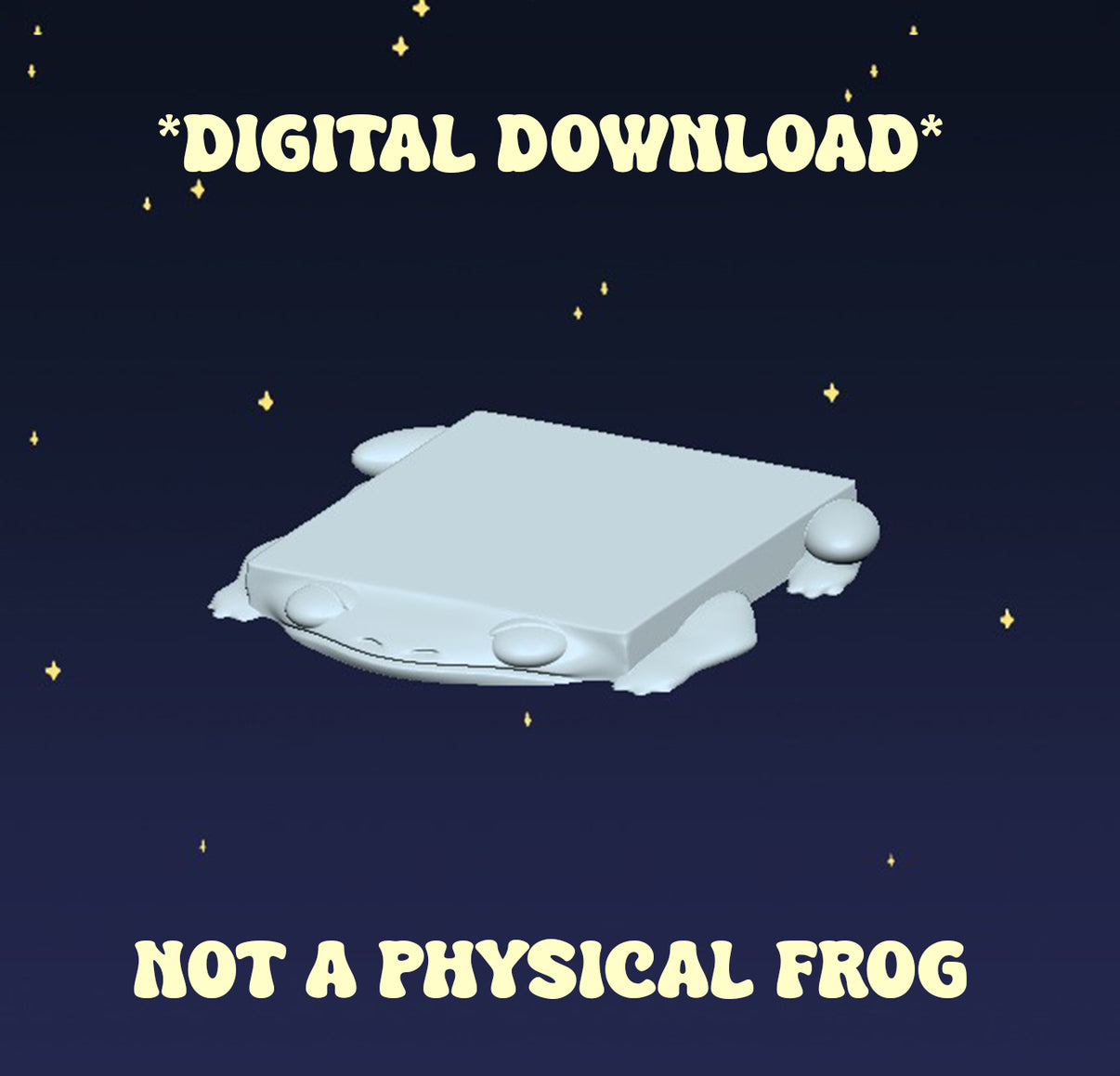 Flat Square Frog - Digital STL File – Sorrels Souls LLC